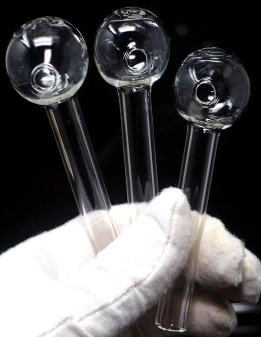 Pyrex Glass Oil Burner Pipe 6" High Quality Set of 3 – Simple Glass Pipe