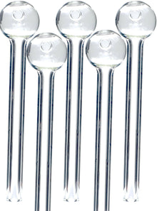 7"Round Base Glass Water Pipe – Simple Glass Pipe